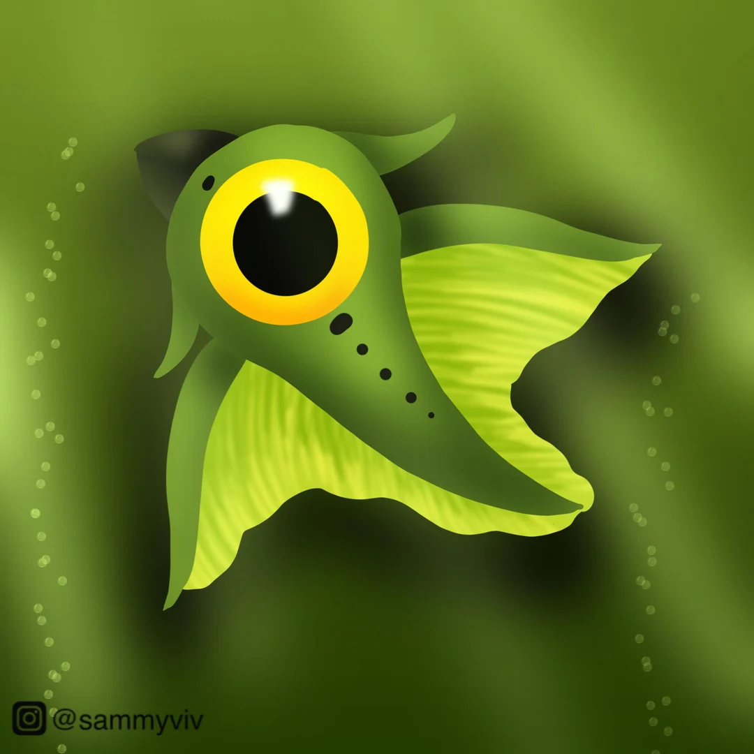 [no spoilers] Subnautica swamp lands (a fan game) meet the swamp peeper | Scrolller