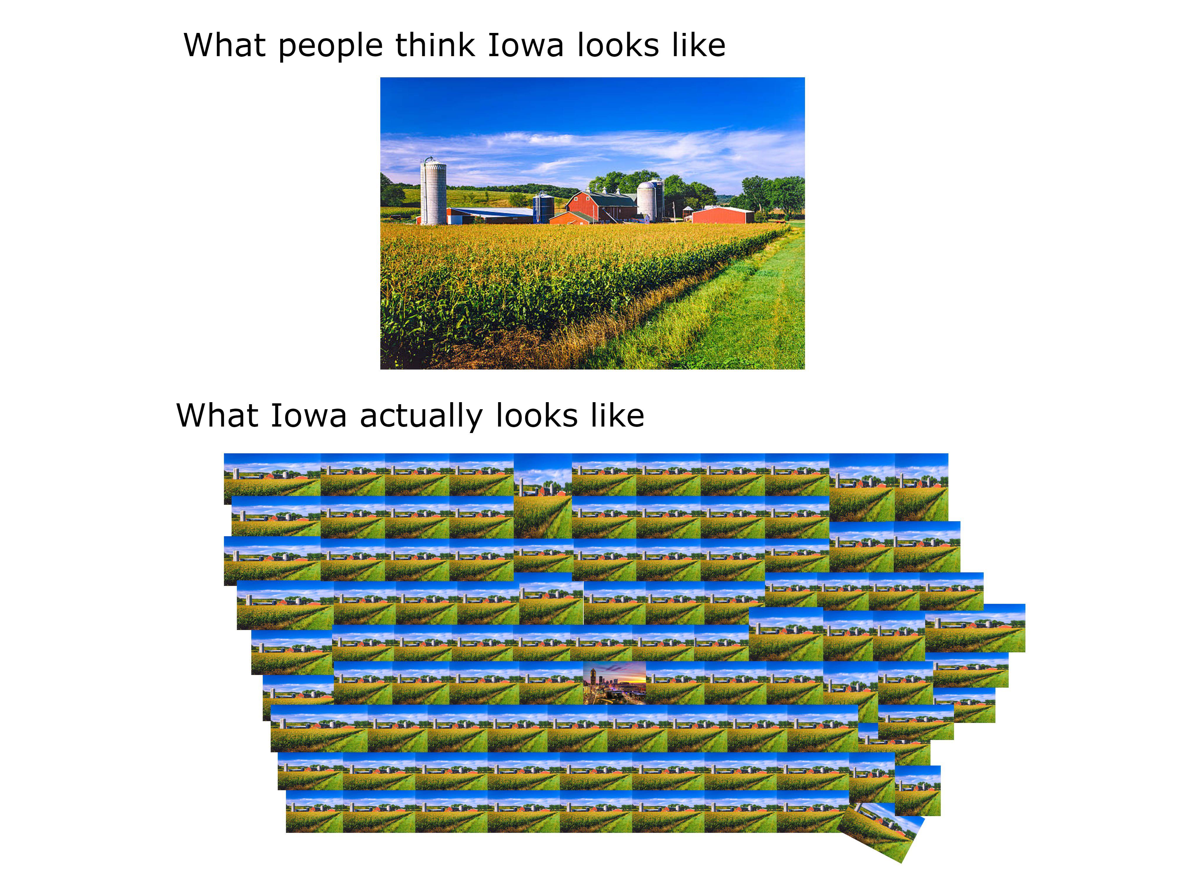 to the folks that think our state is just a giant farm | Scrolller