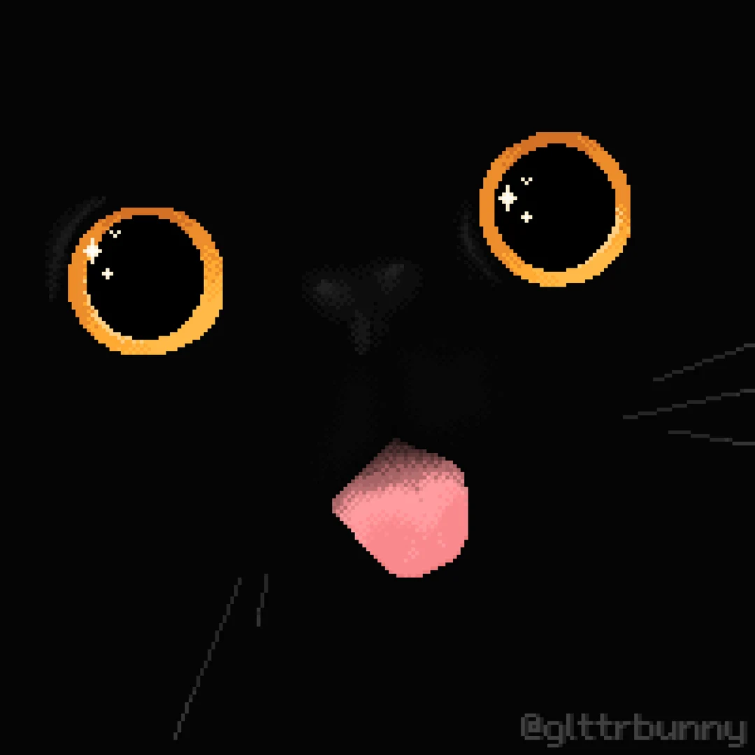 Void Kitty , GlttrBunny (me!), Pixel Art, 2023 | Scrolller