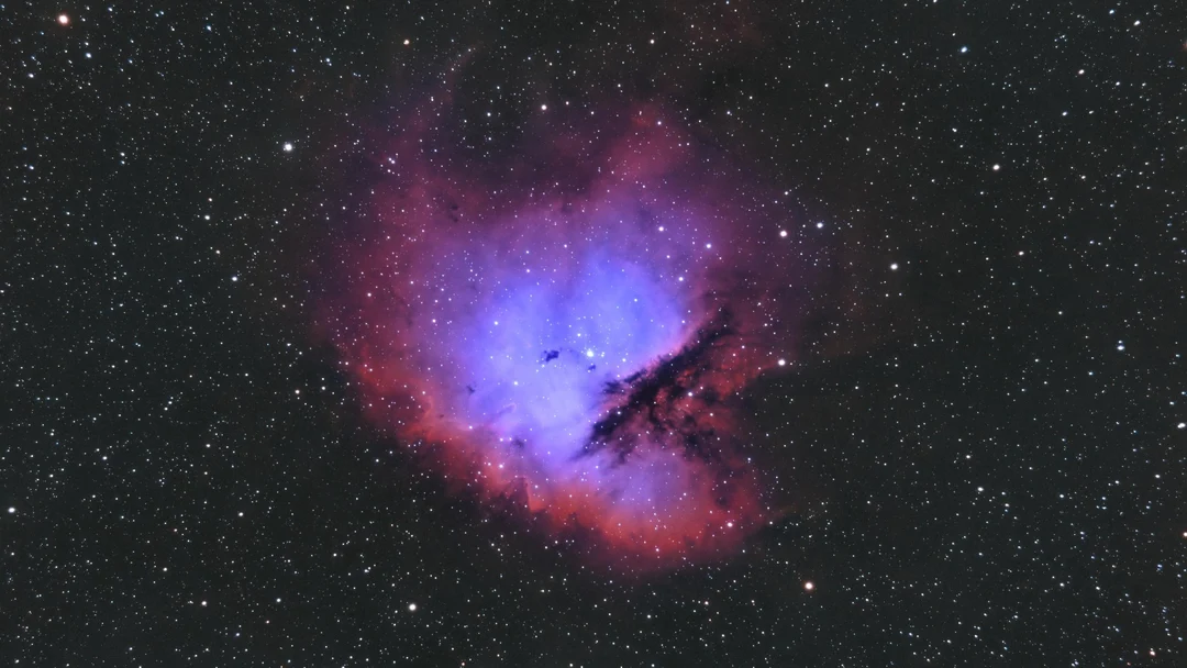 NGC 281 - The Pacman Nebula in HOO | Scrolller