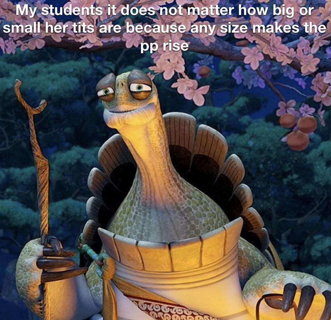 Wise master oogway has some wisdom. | Scrolller