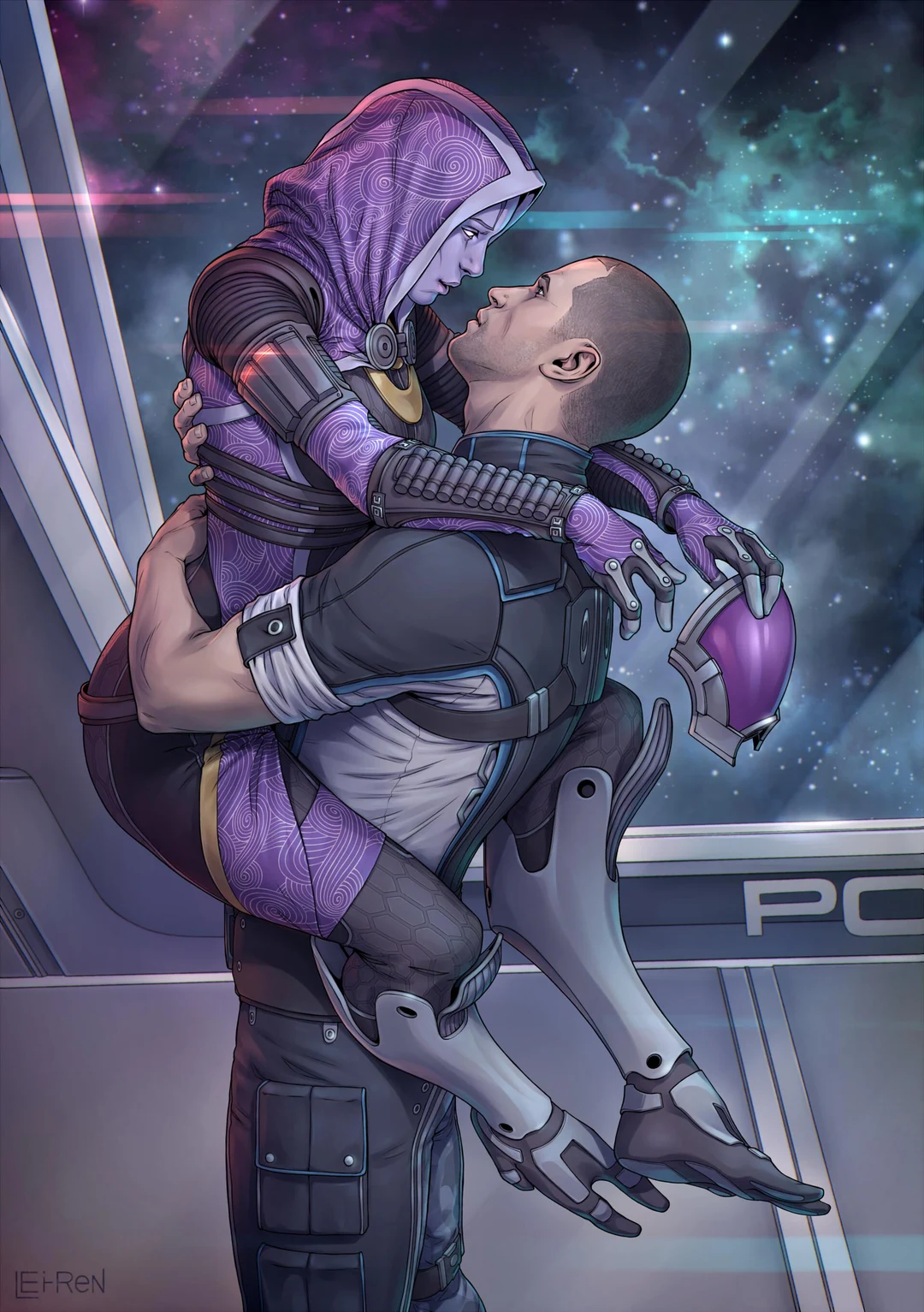 Tali and Shepard by Ekaterina Lyubenkova | Scrolller