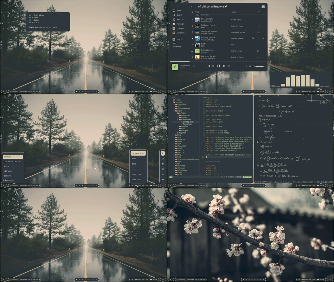 [bspwm] everforest is cool too | Scrolller