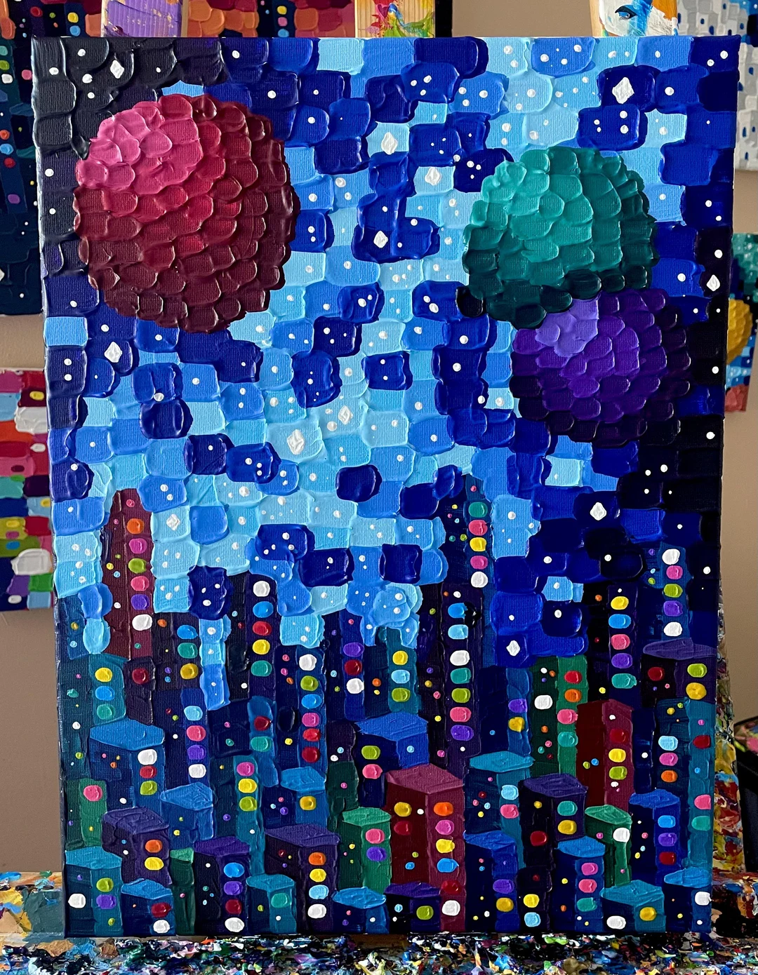 Above the Clouds, AddyArt10, Acrylic, 2024 | Scrolller