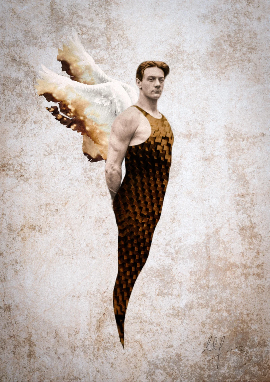 Icarus, Magnus Moon, Digital Collage, 2022 | Scrolller