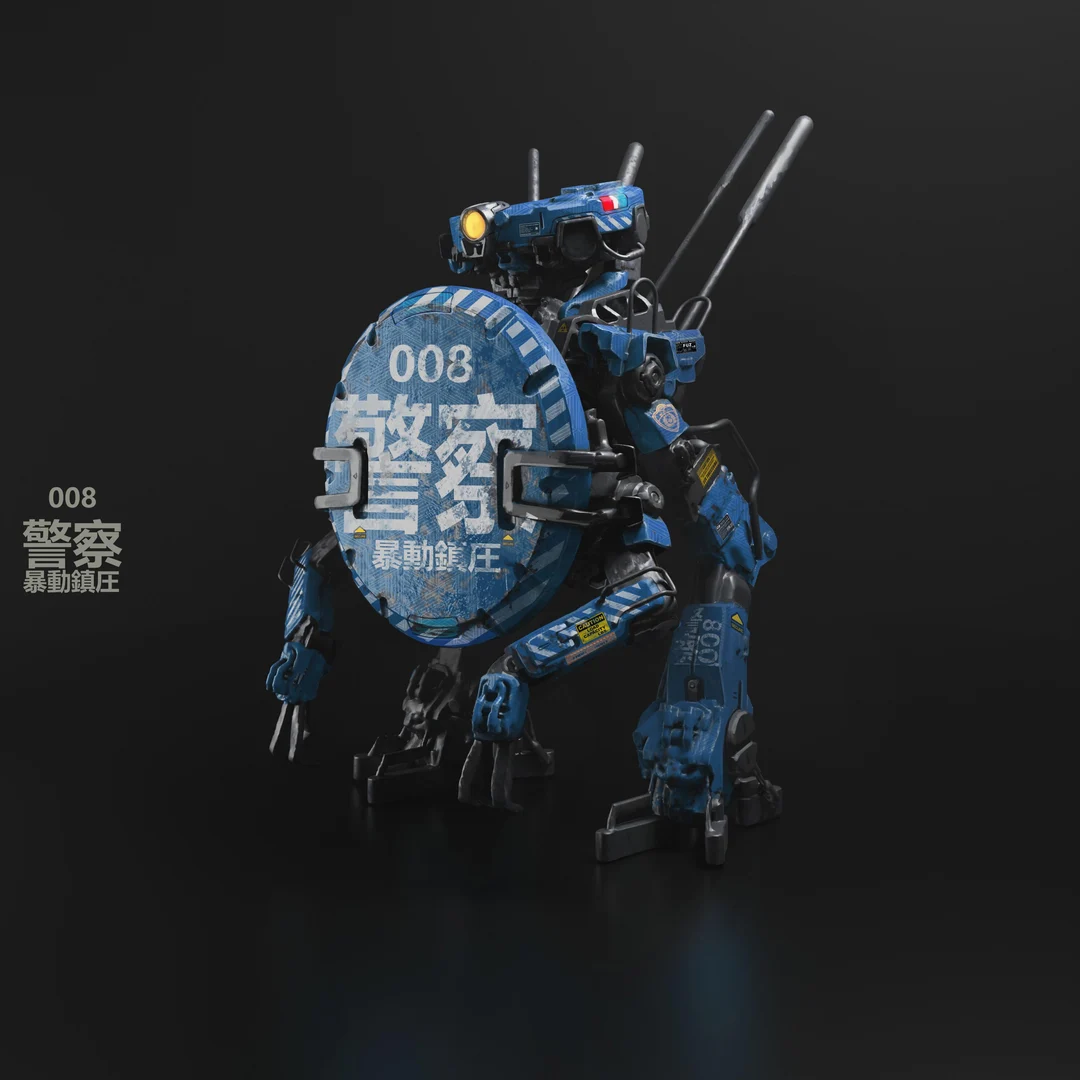 Riot control #008 for my march of robots | Scrolller
