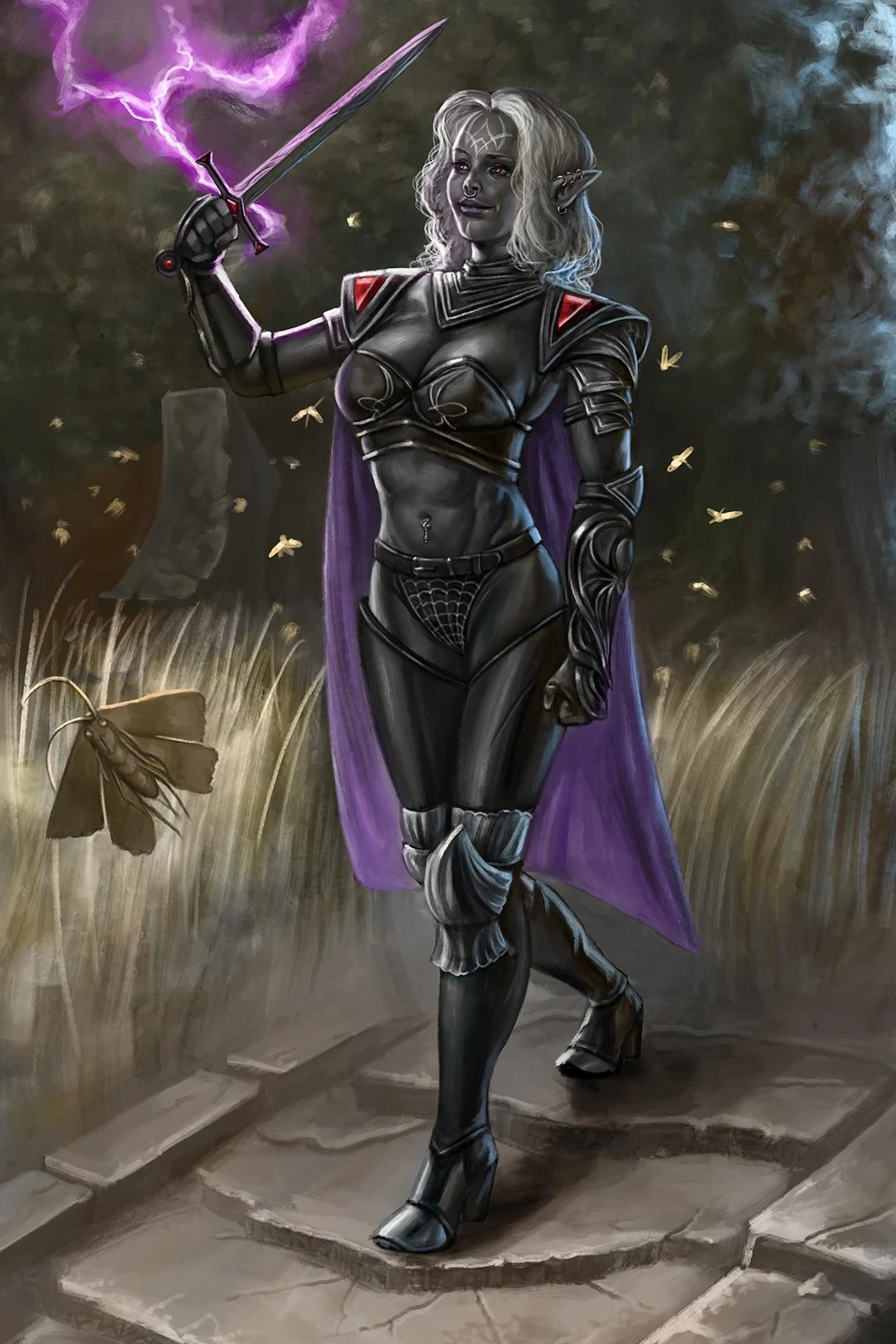 [Art][OC] Drow Adventurer | Scrolller
