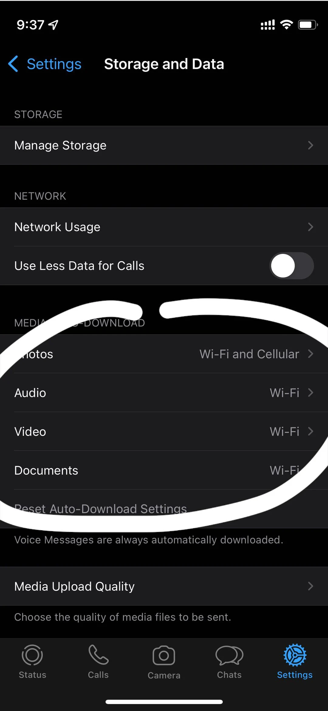 Auto download media settings gets reset every morning! Anyone else? What to do next? | Scrolller
