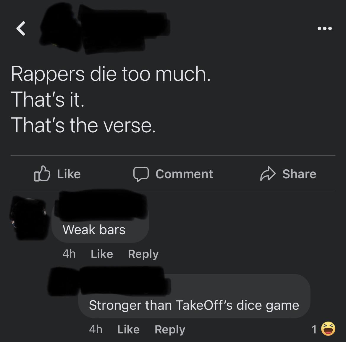 Rappers die too much | Scrolller