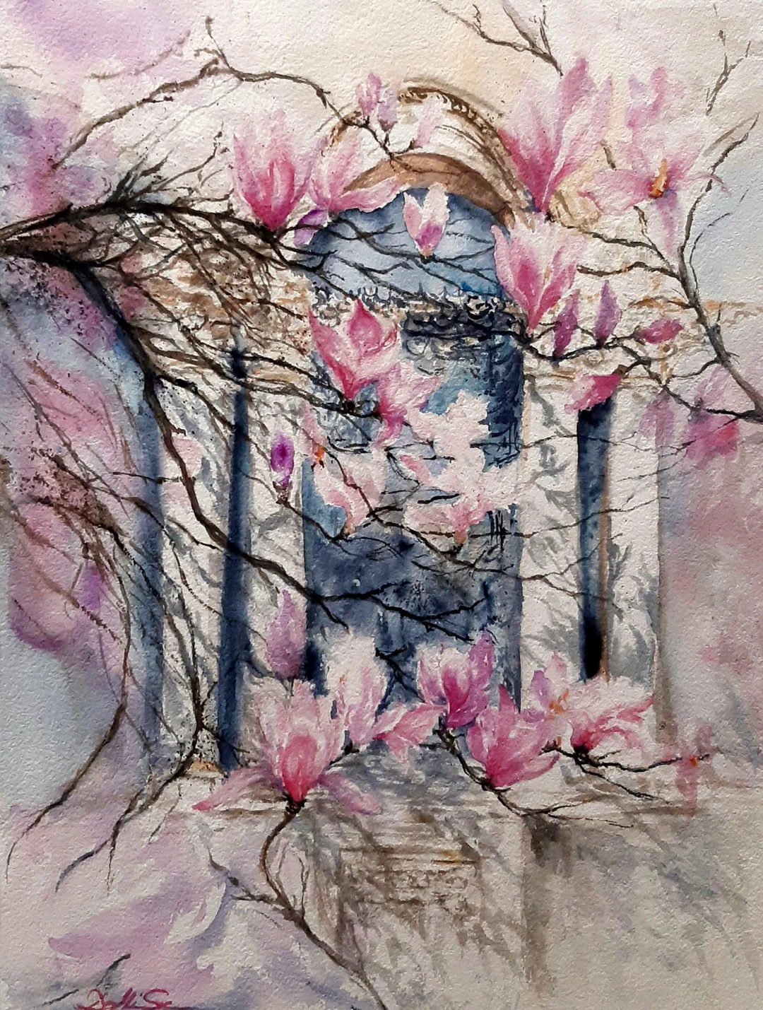 Art Nouveau, Damisc (Me), Watercolor, 2024 | Scrolller