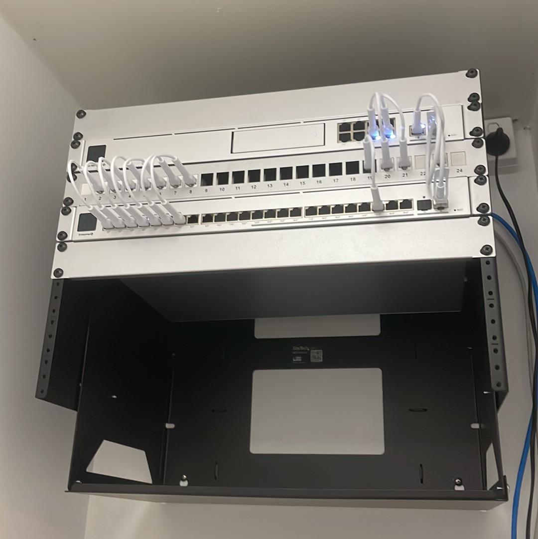 New rack setup. Waiting on 5 new Cameras before expanding any further ...