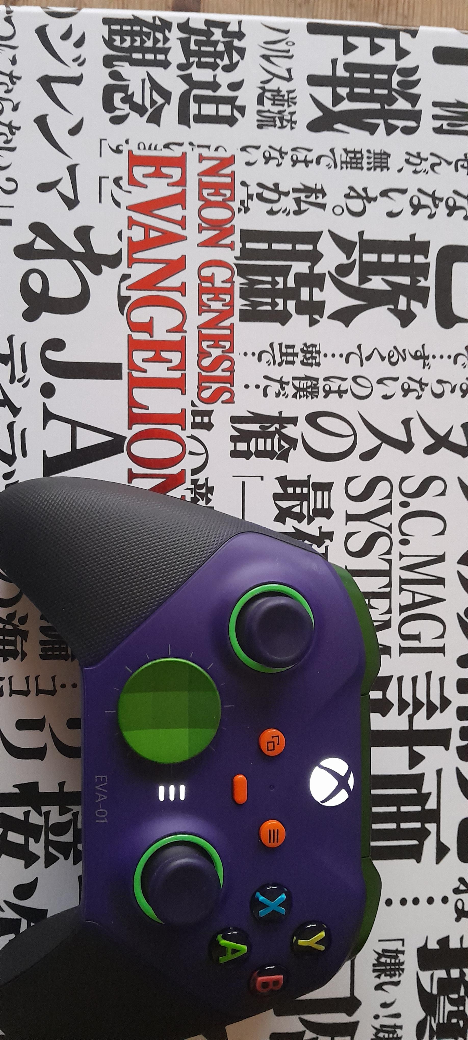 My evangelion themed controller | Scrolller