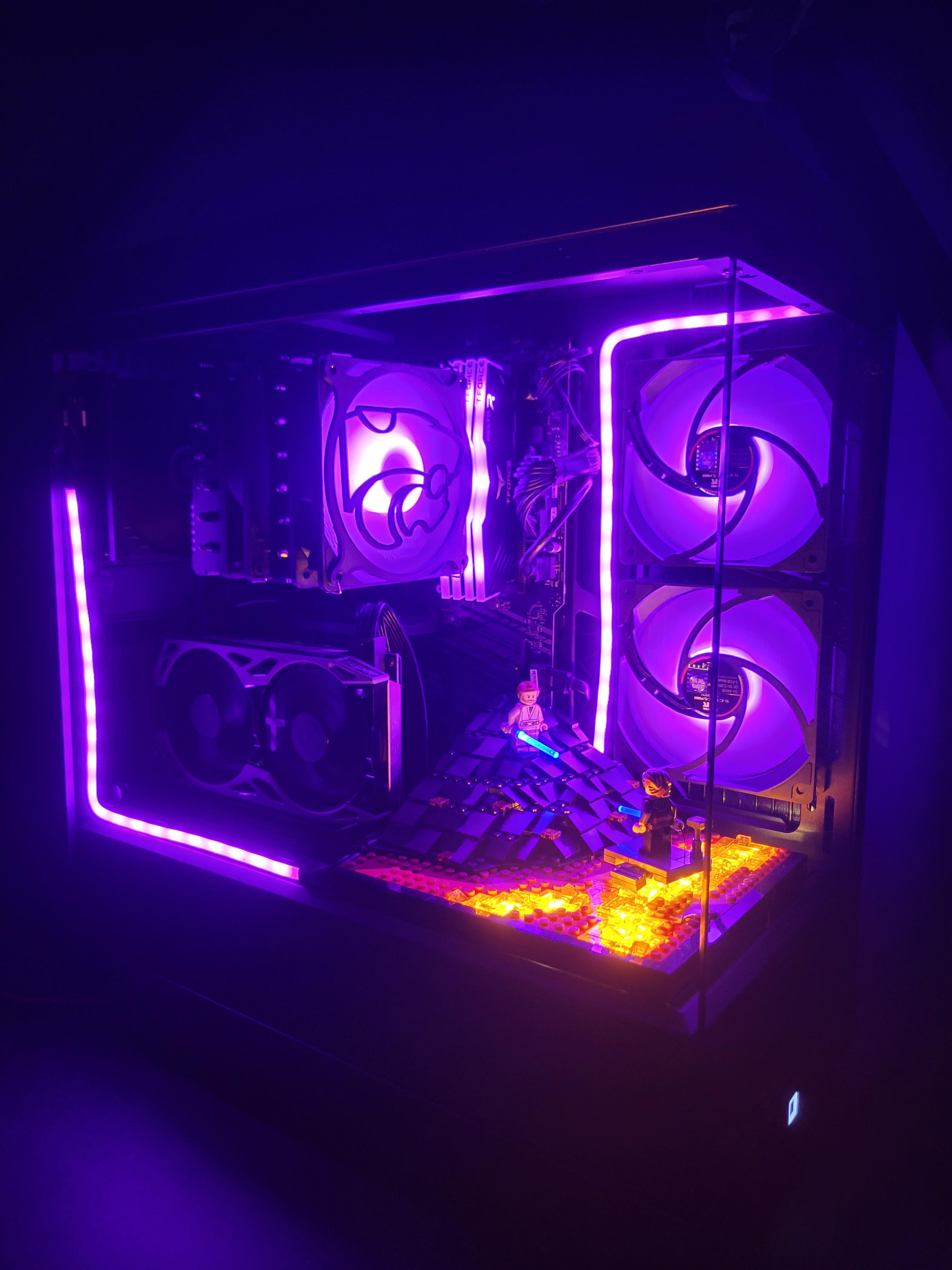 Made a small light up Star Wars scene in my PC case | Scrolller