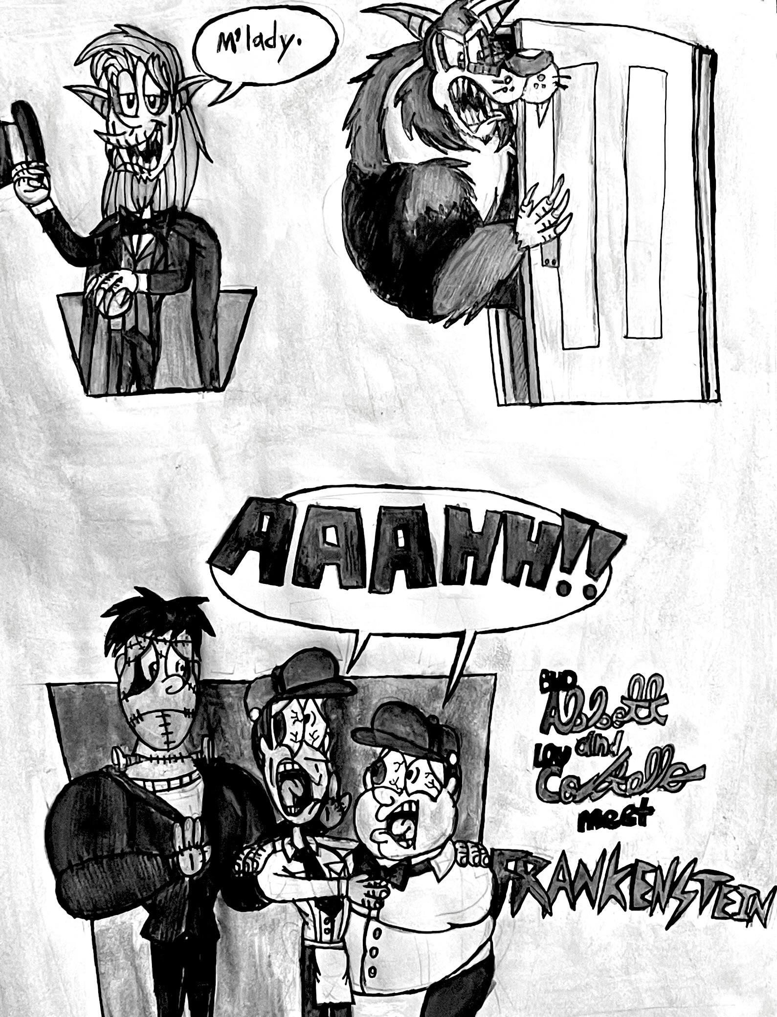 Abbot and Costello meets Frankenstein fanart made by me. | Scrolller