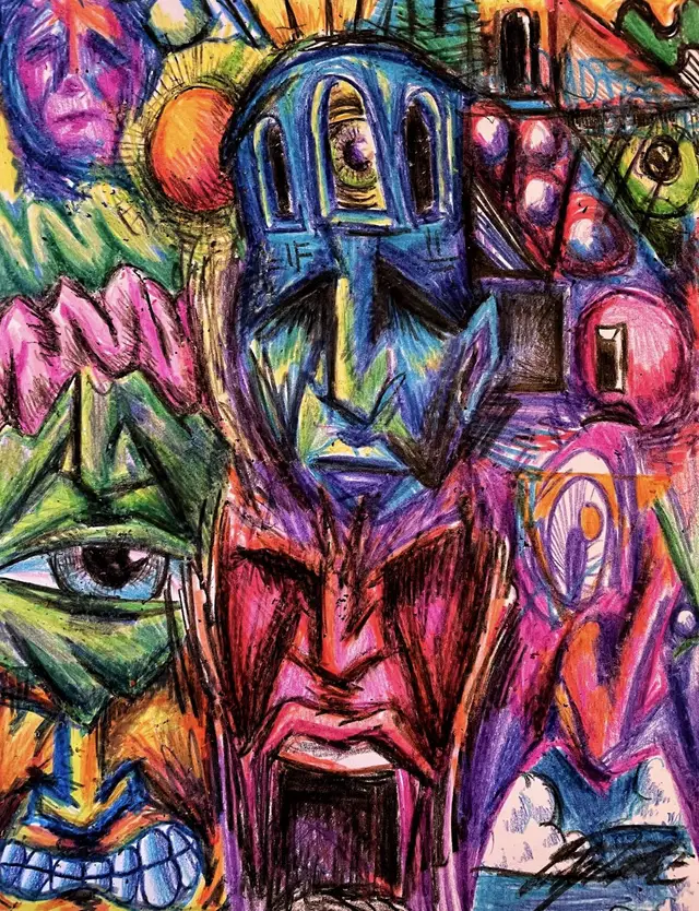 “Fever Dream” drawn with crayons | Scrolller