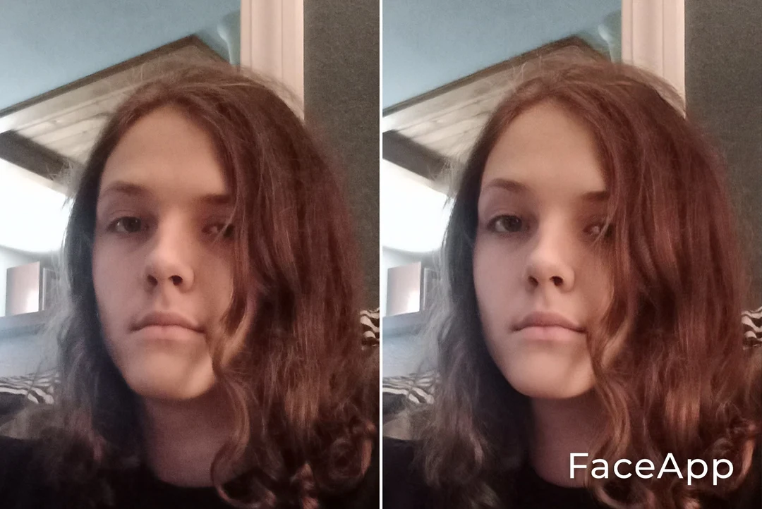 One of my friends told me I don't look too different in this faceapp comparison. | Scrolller
