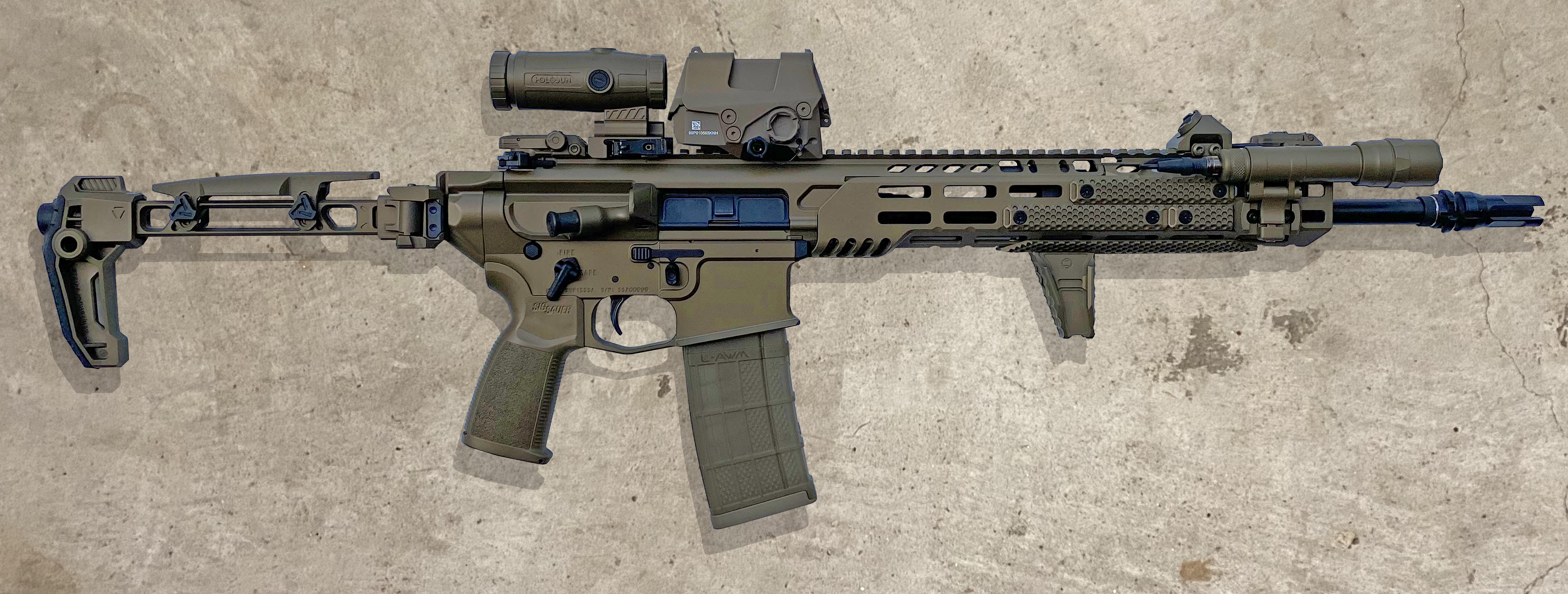 MCX Legacy Gen1 with Cross machine tool lower, Midwest industries handguard & Strike industries ...