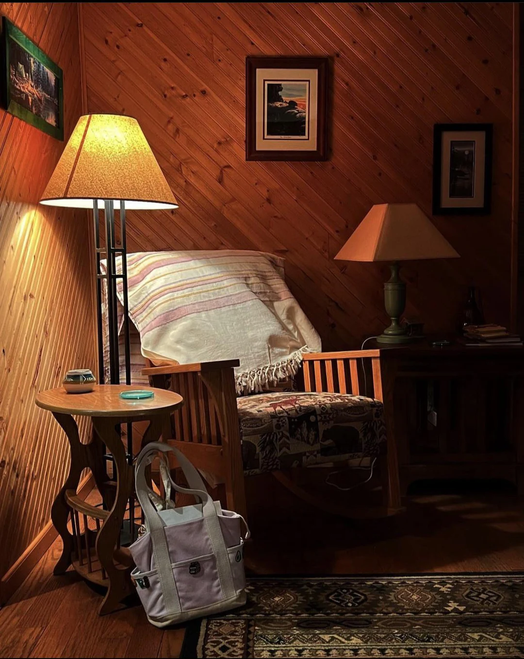 My wife’s knitting chair at the cabin | Scrolller