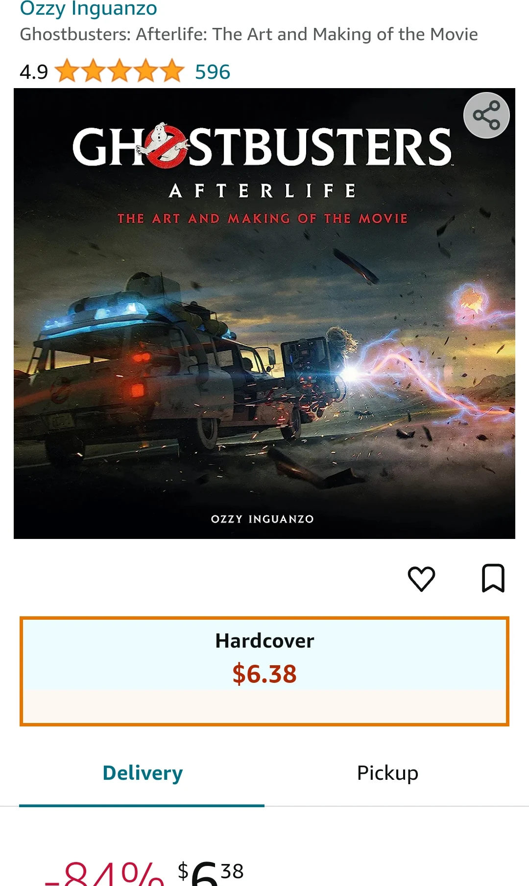 For anyone who hasn't gotten it "The art and Making of Ghostbusters Afterlife" is on sale for $6 ...