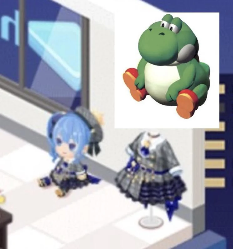 This suisei plush reminds me of fat yoshi | Scrolller