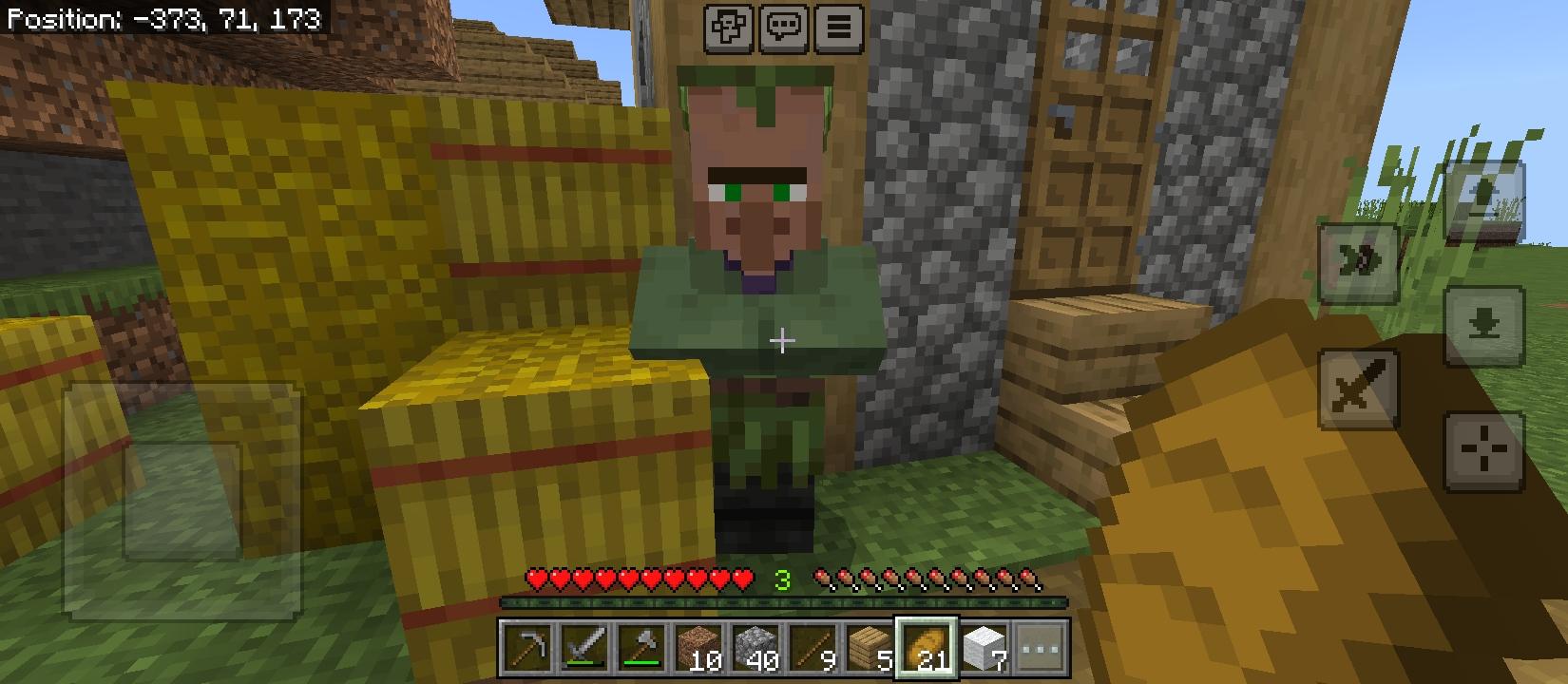 A naturally spawned swamp villager (bedrock) | Scrolller