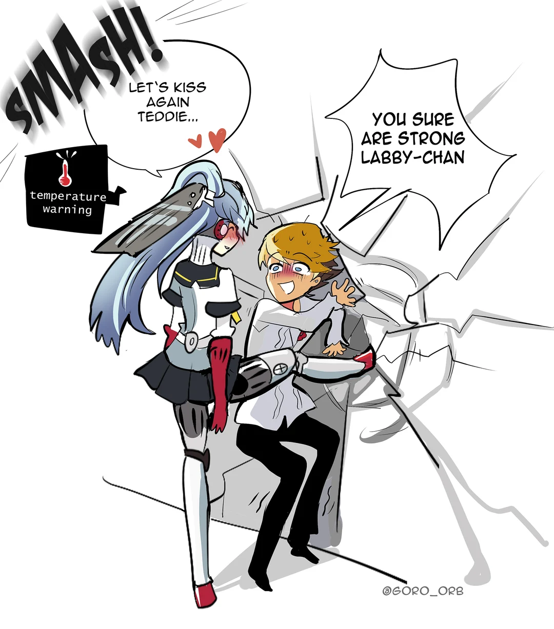Labrys & Teddie (Art by goro_orb) | Scrolller