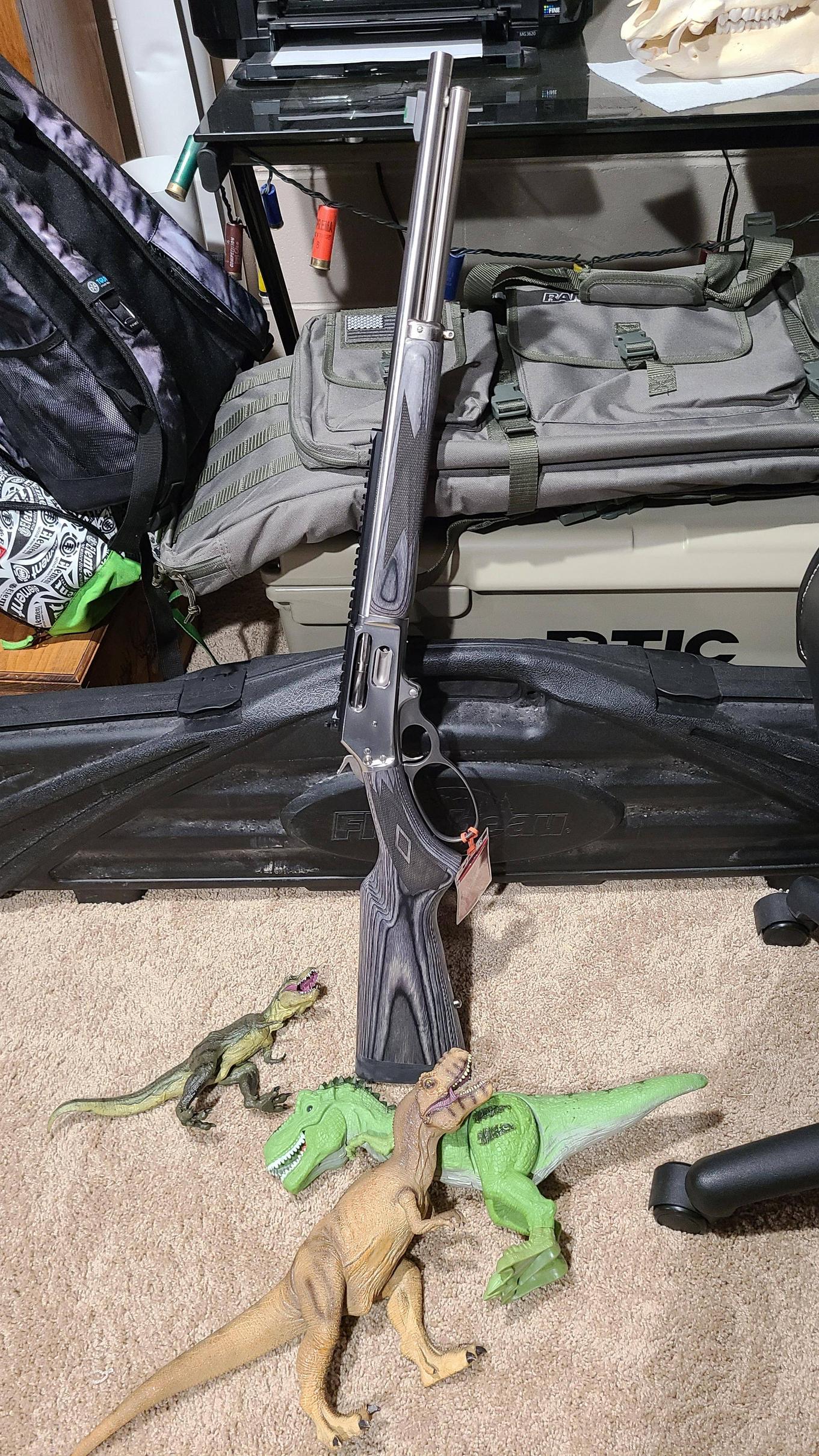 Acquired my dream gun, and got rid of those lingering T-Rexs that were in my backyard! | Scrolller