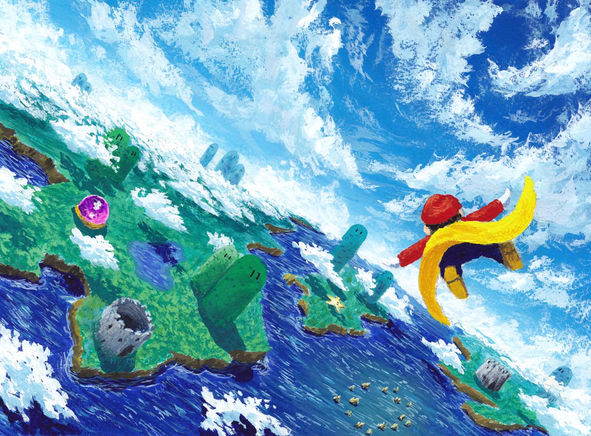 Overworld, me, gouache on paper, 2022 | Scrolller