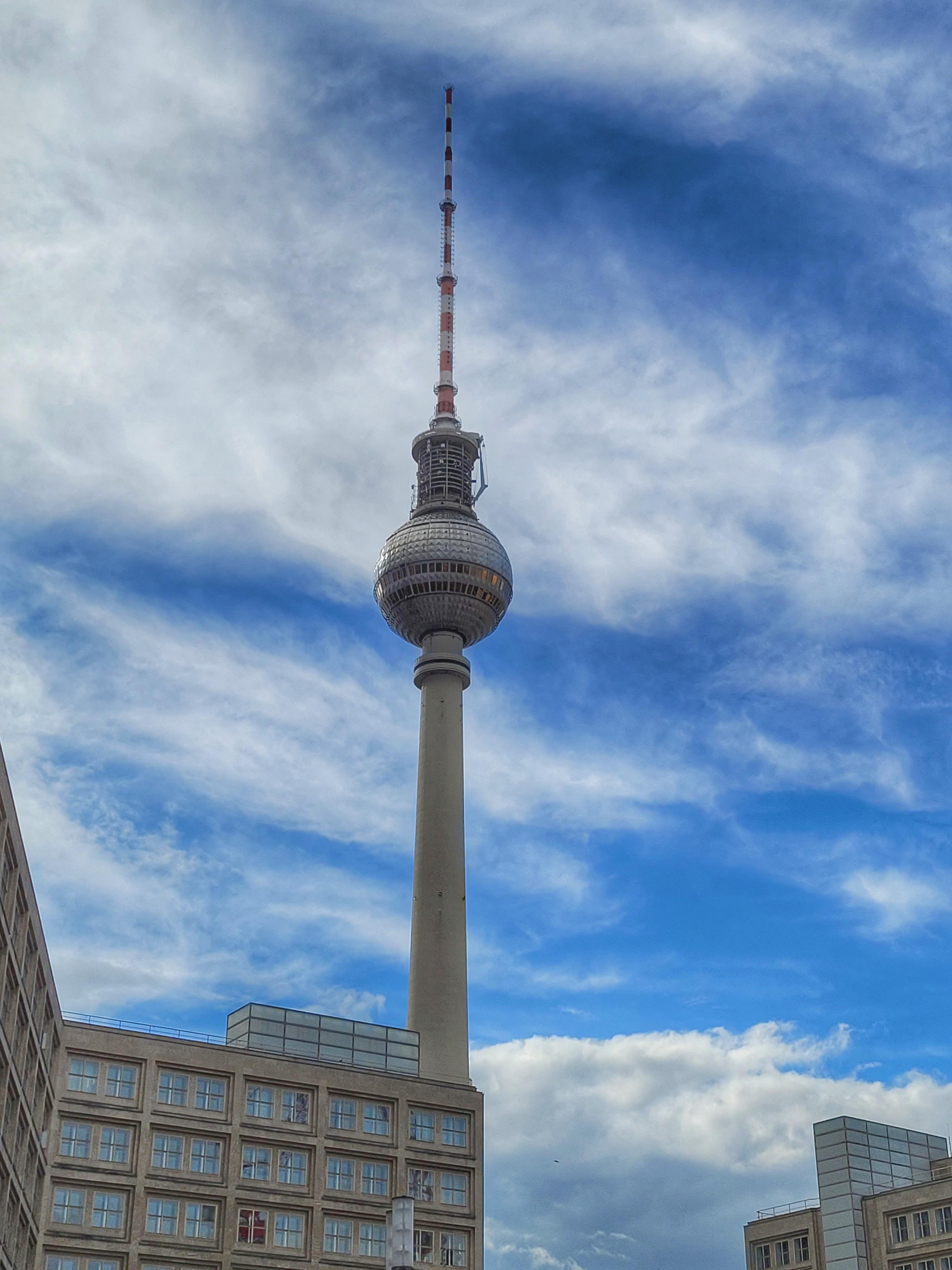 Berlin TV tower with a beautiful sky | Scrolller