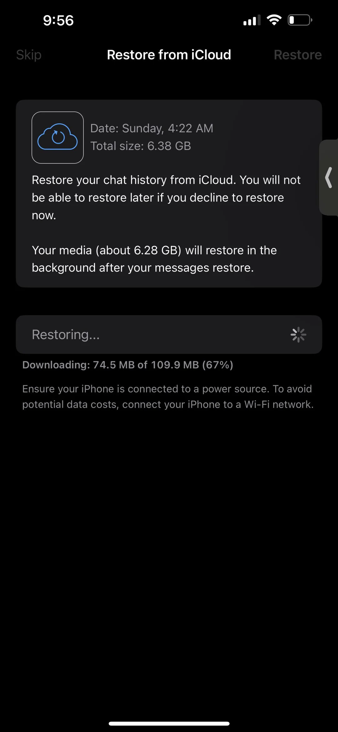 Stuck on 67% Restore | Scrolller