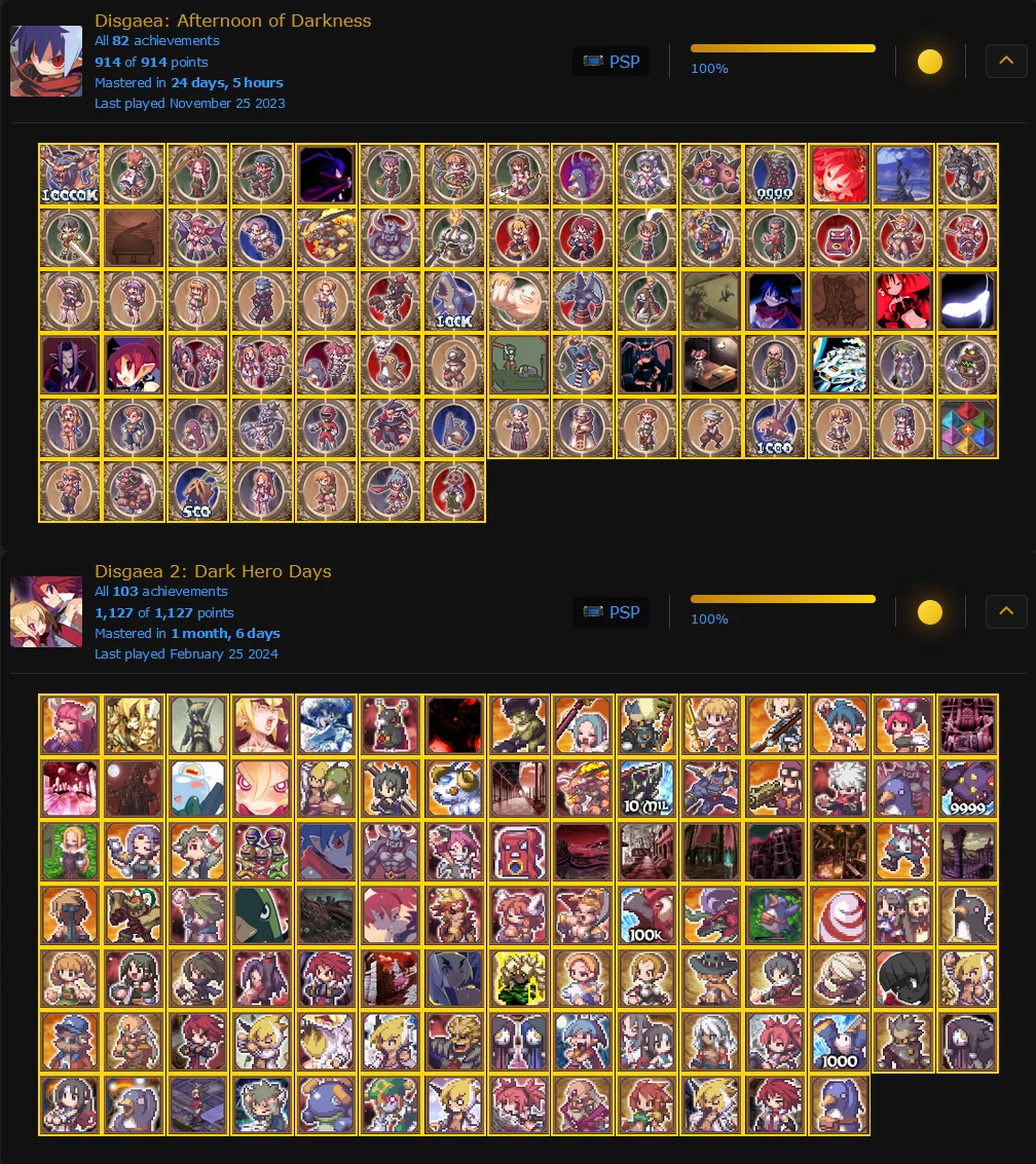 Finished a huge personal goal for retroachievements.org. It was a great playing the classics ...