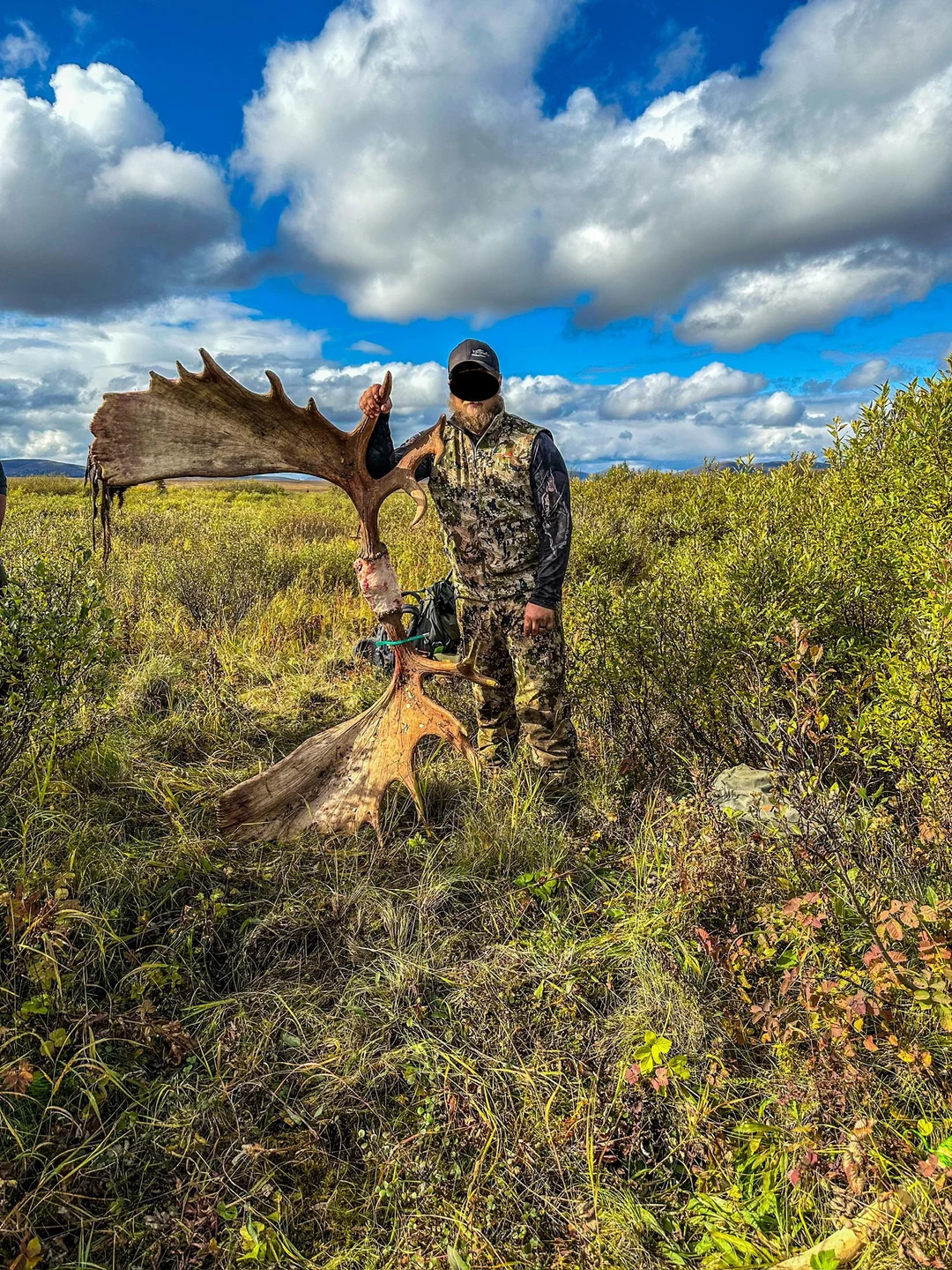 This year’s moose antlers - Me for scale. | Scrolller