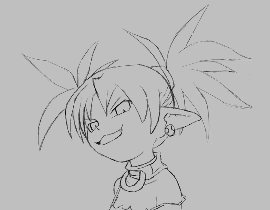 [OC] Sketch of Etna's future portrait (Commissions Open) | Scrolller