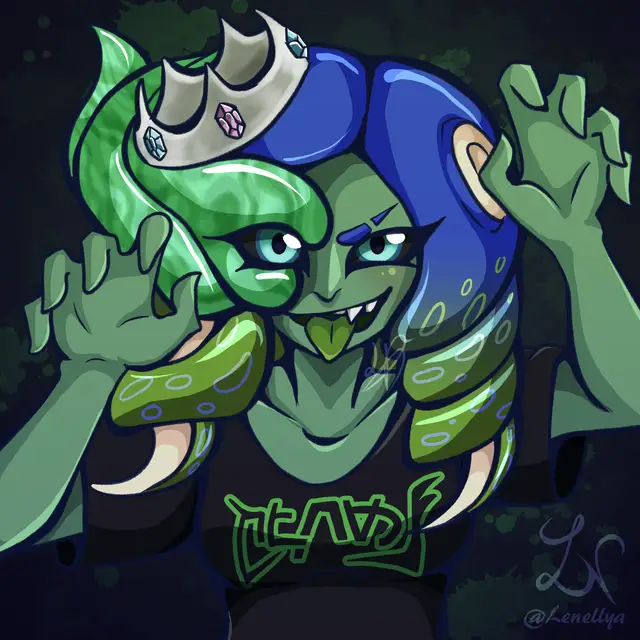 Spooky scary Octoling [OC] | Scrolller