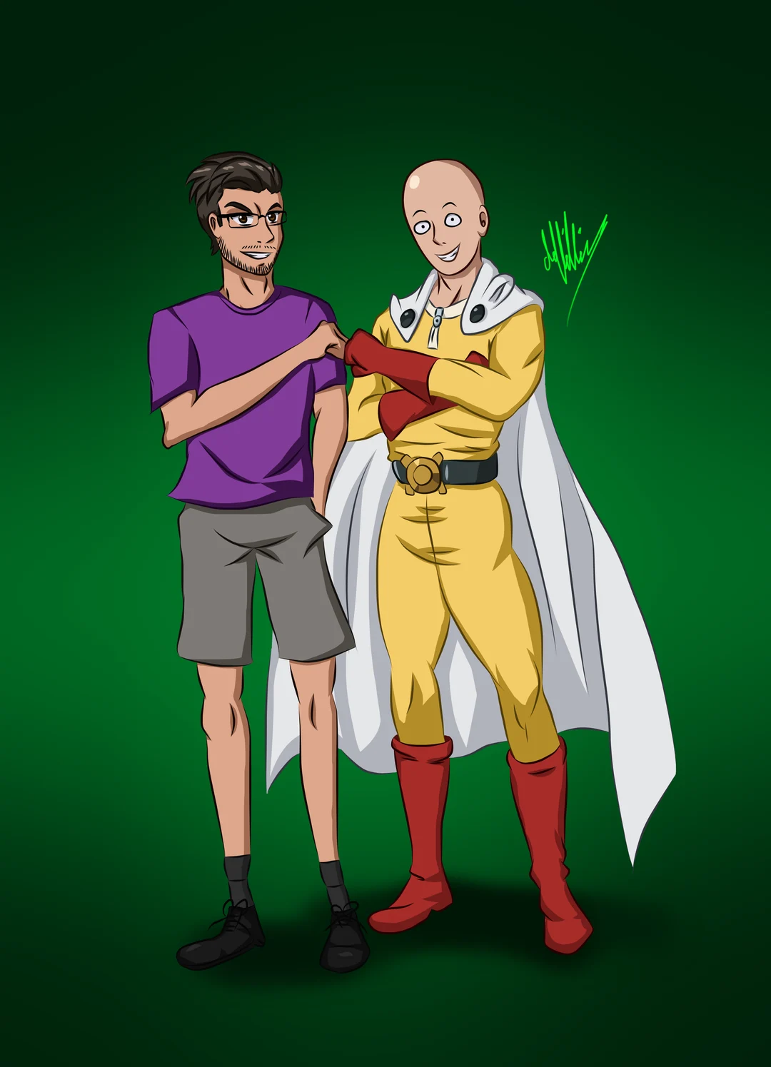 I drew me with Saitama | Scrolller