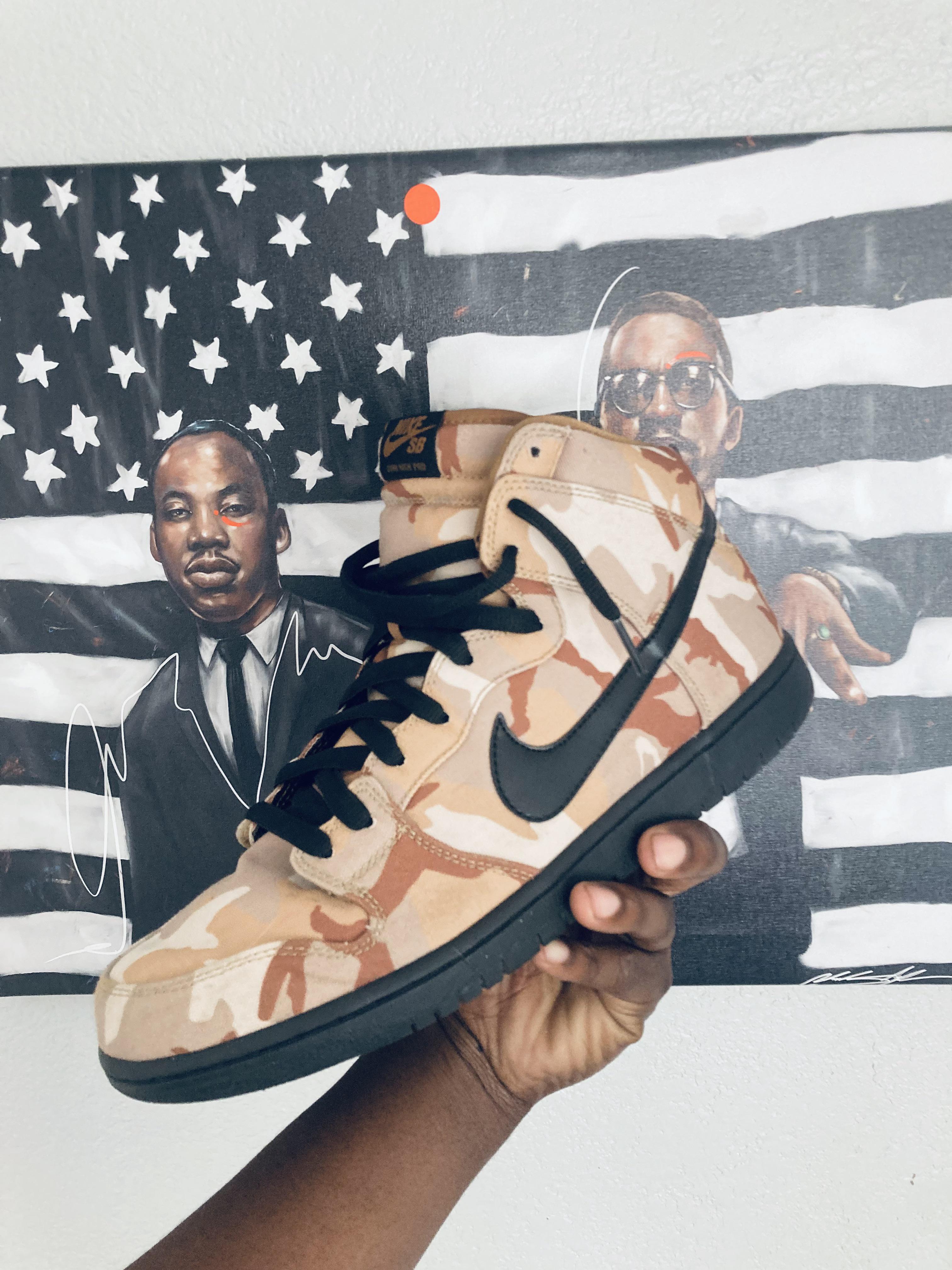 Nike SB Dunk high “desert camo” | Scrolller