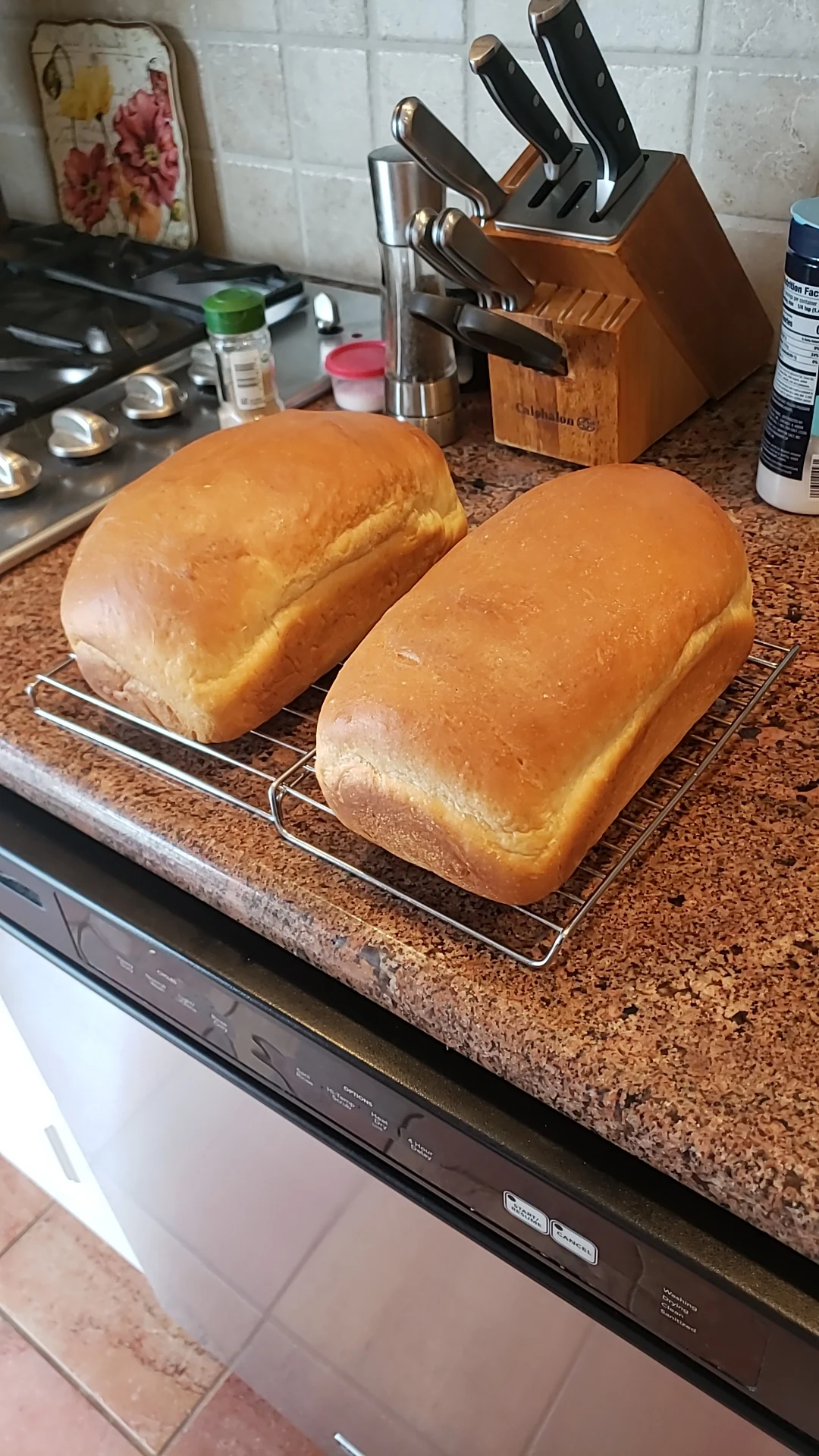 Today's bake: two soft white buttery sandwich loaves. | Scrolller