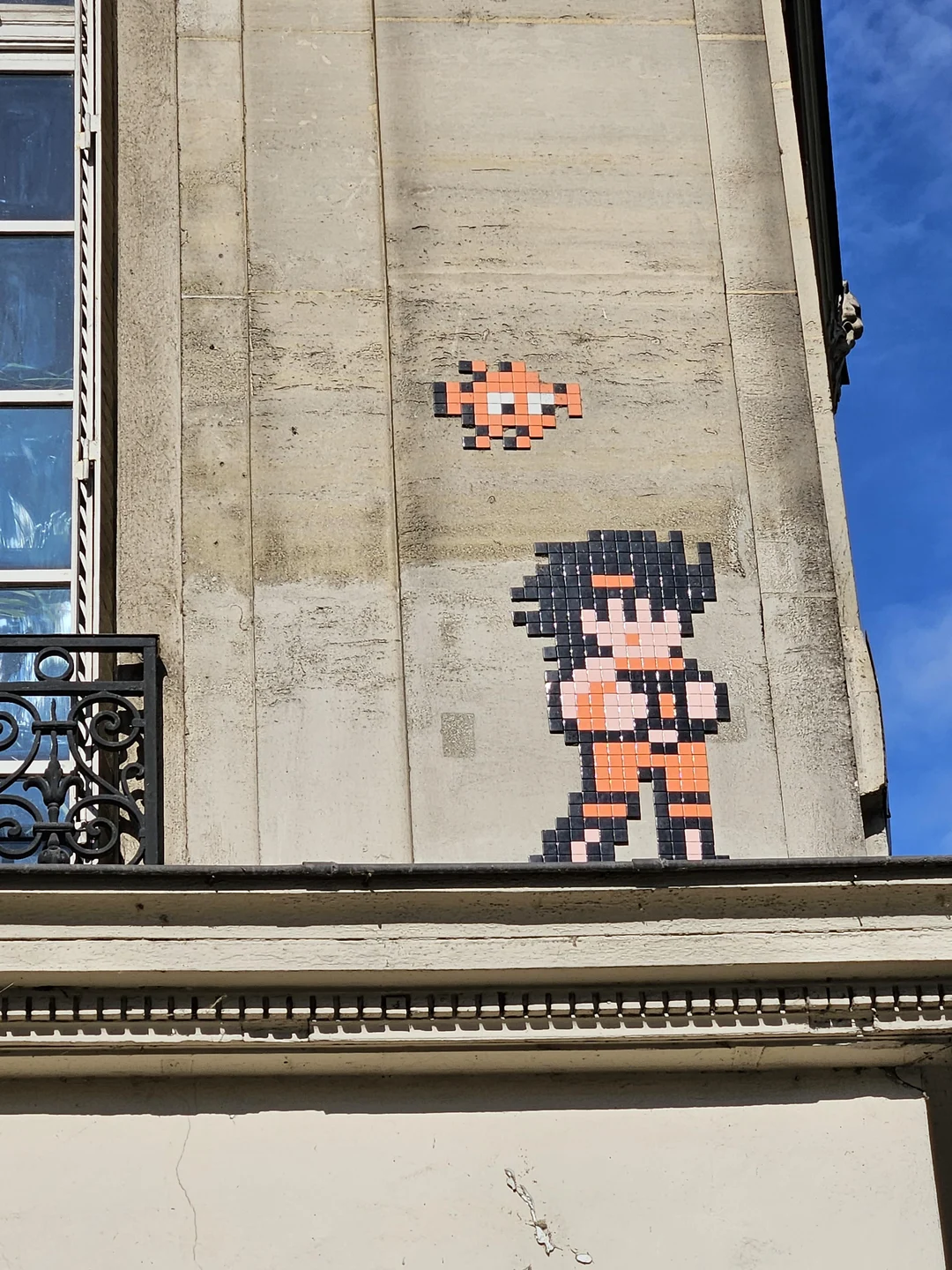 Anybody know who this Invader art is depicting? (Paris Latin Quarter) | Scrolller