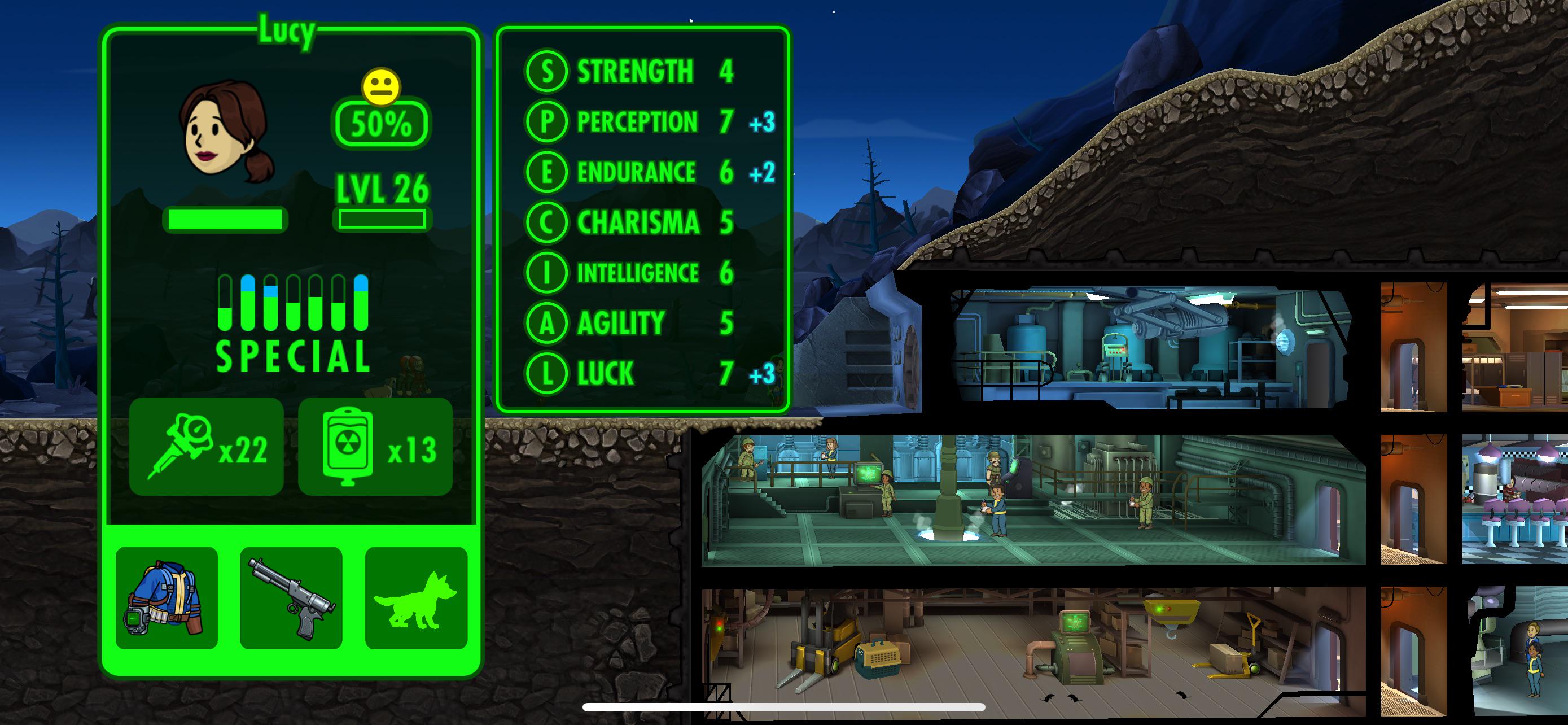 Lucy’s stats in fallout shelter seem pretty accurate | Scrolller
