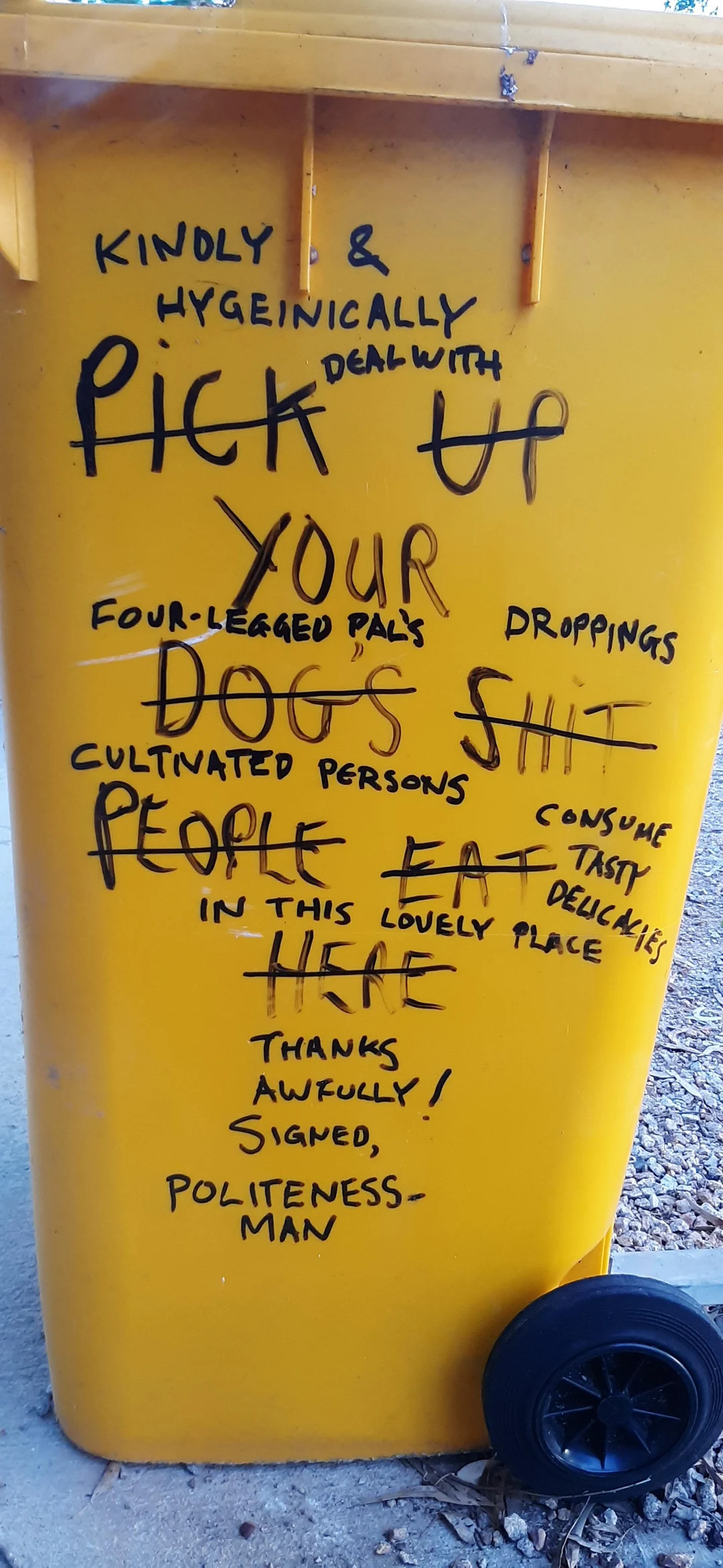 Politeness man strikes | Scrolller