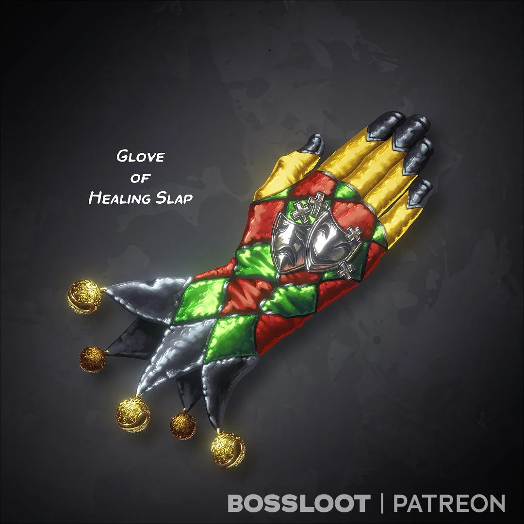 [OC-Art] Glove of Healing Slap | Boss Loot Magic Item | Scrolller