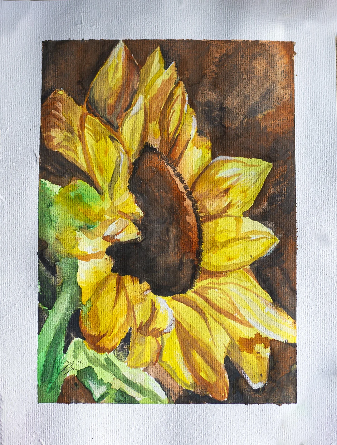 Sunflower, Furkipanda, Watercolor, 2024 | Scrolller