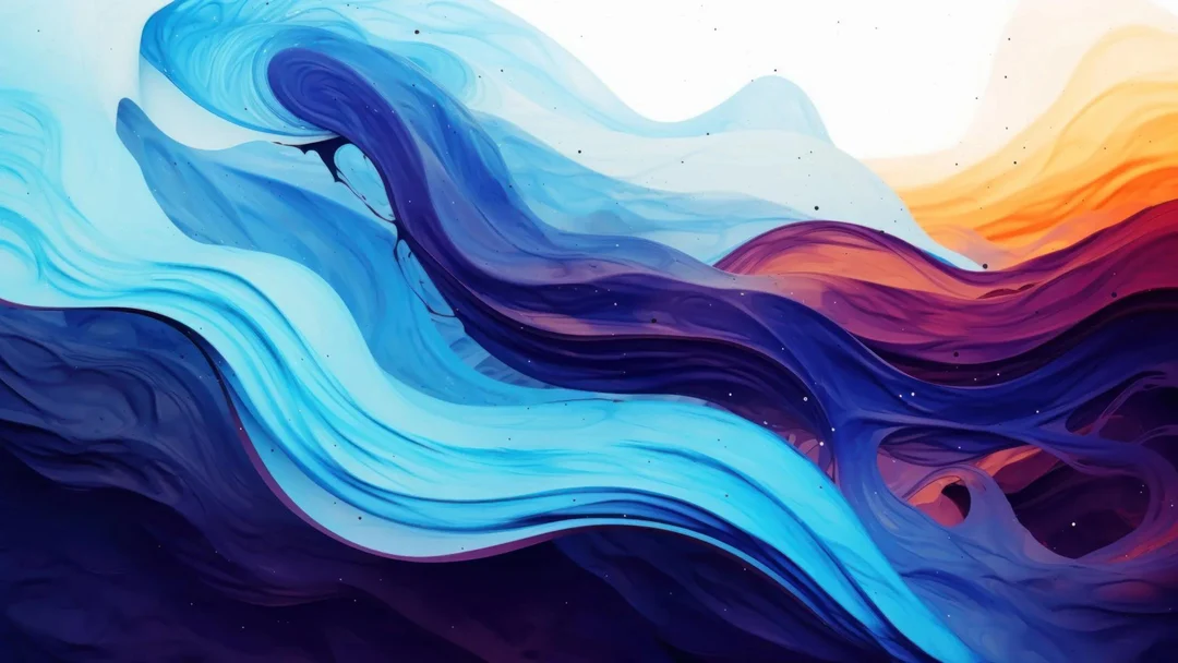 Wave Splash Illustration AI Generated [1920x1080] | Scrolller