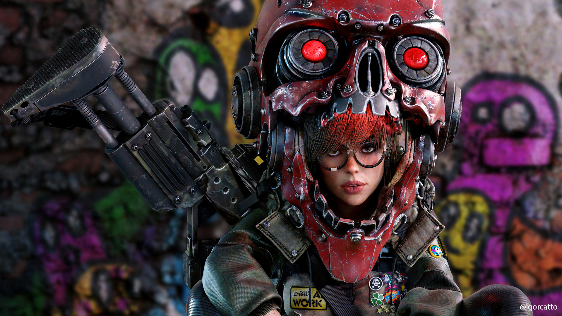 Skull Girl by Igor Catto | Scrolller