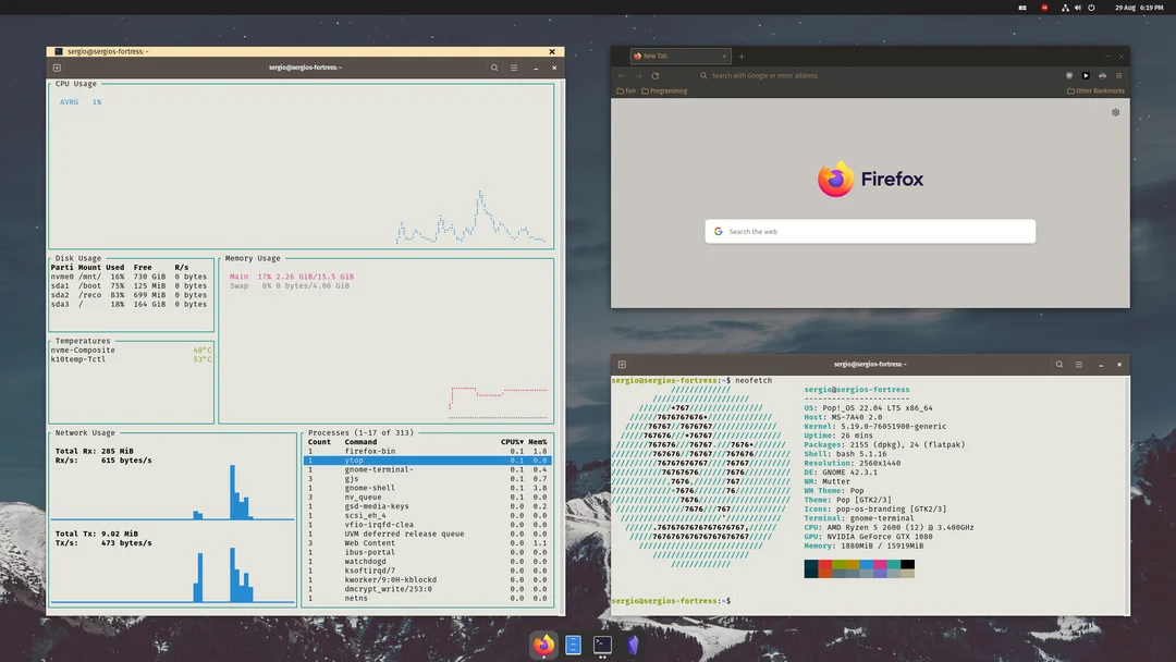 [GNOME] Minimal PopOS customization for personal use | Scrolller