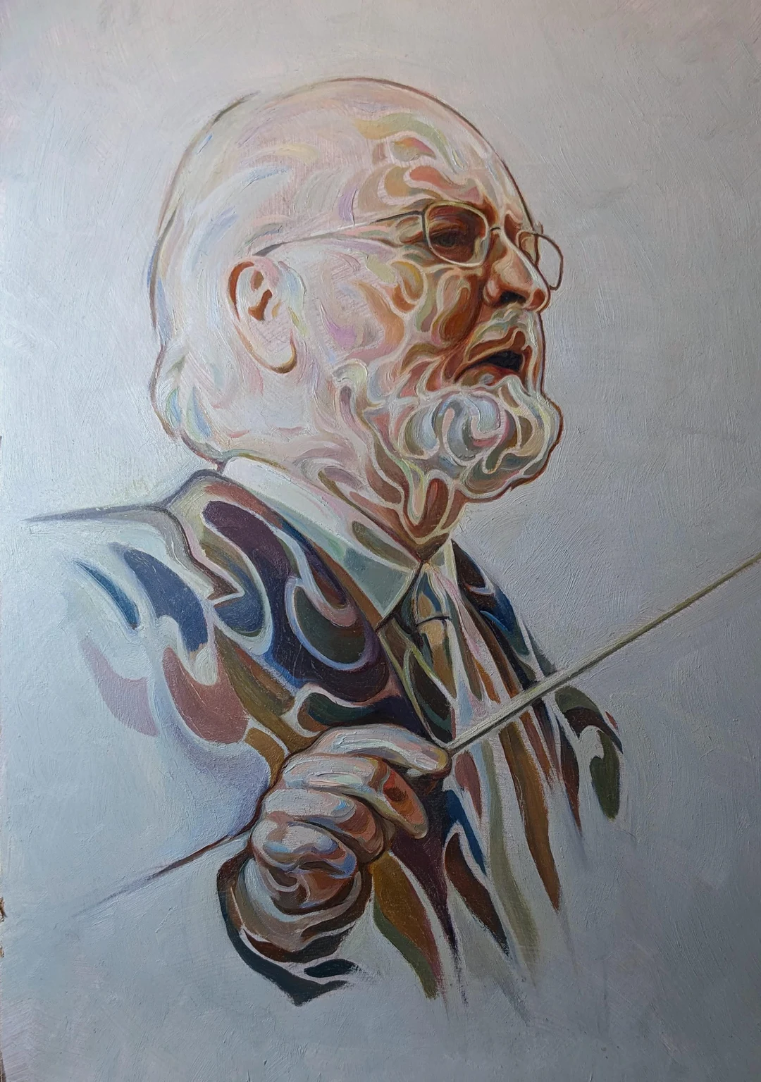 My painting of John Williams. | Scrolller