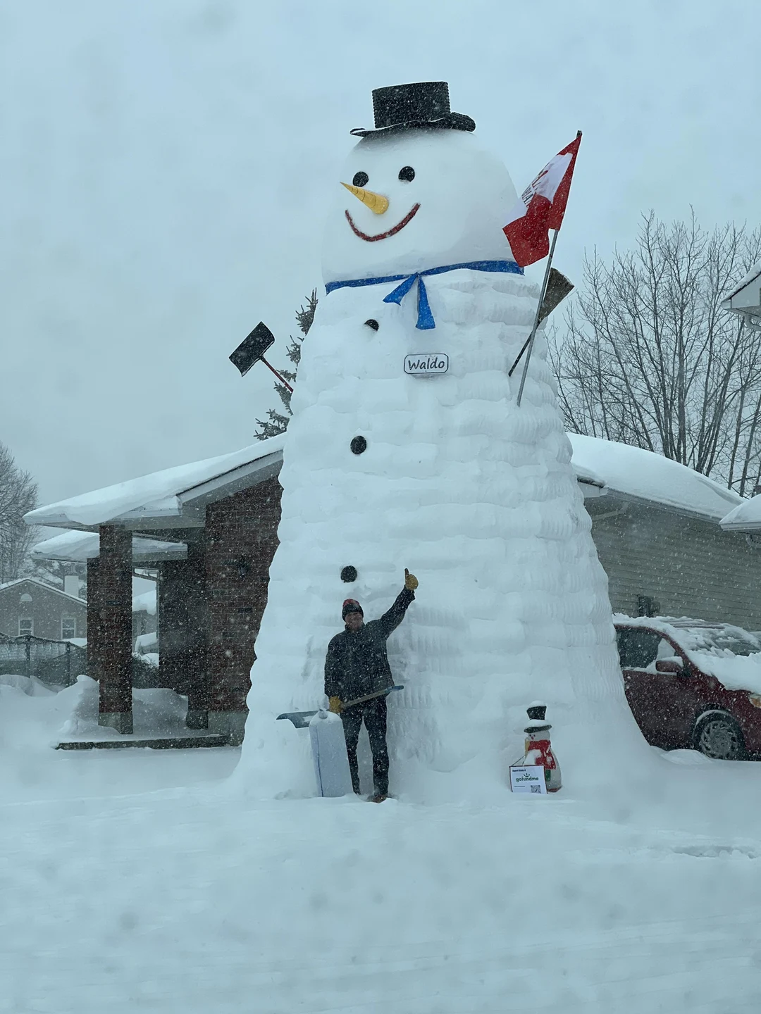 Biggest snowman I’ve ever seen | Scrolller