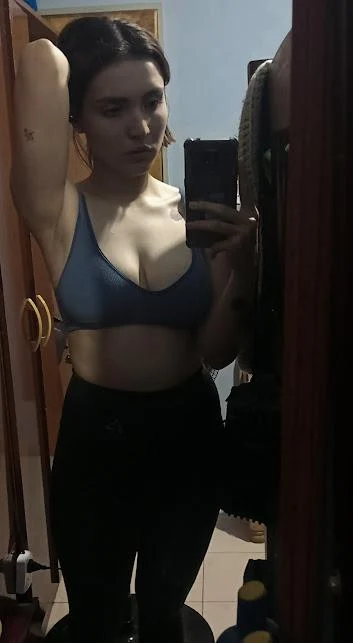 Look to go to the gym. Blue is my favorite color. | Scrolller