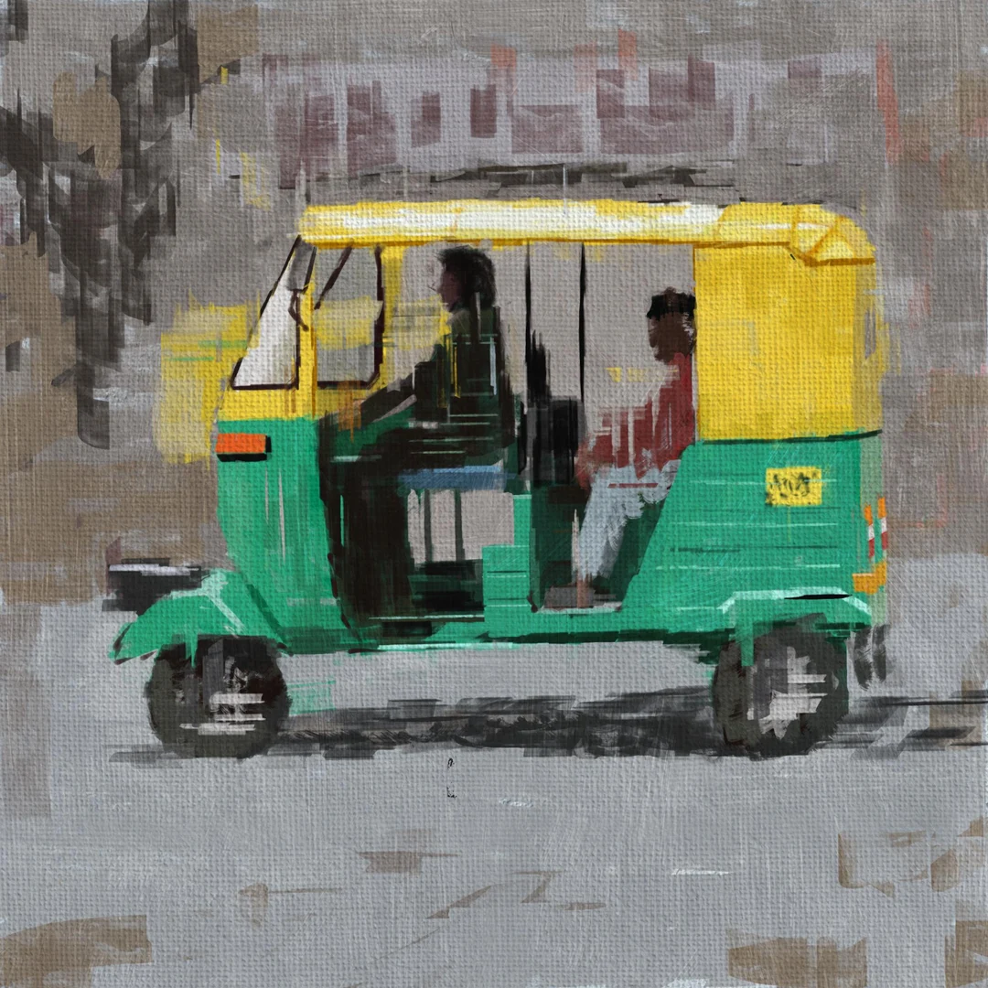 Rickshaw, Me, Digital, 2023 | Scrolller