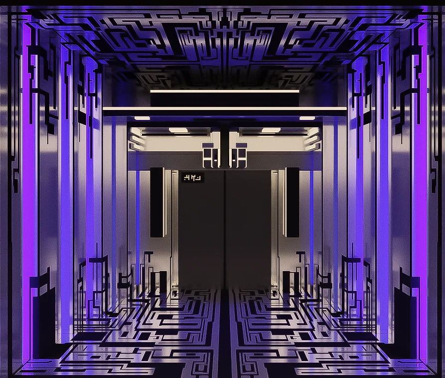 Waiting for the Elevator, me, voxels, 2022 | Scrolller